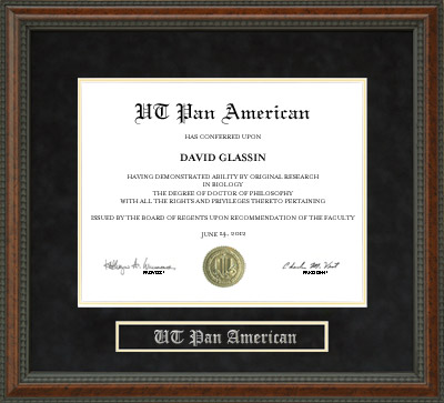 University of Texas - Pan American (UTPA) Diploma Frame: Wordyisms