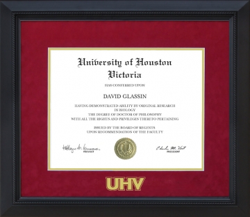 University of Houston - Victoria (UHV) (TX) Diploma Frames and ...