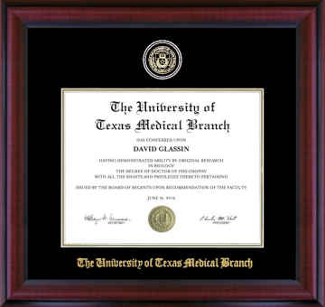University of Texas Medical Branch (UTMB) (TX) Diploma Frames and ...