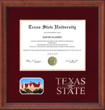 Texas State University (TX) Diploma Frames and Graduation Gifts by ...